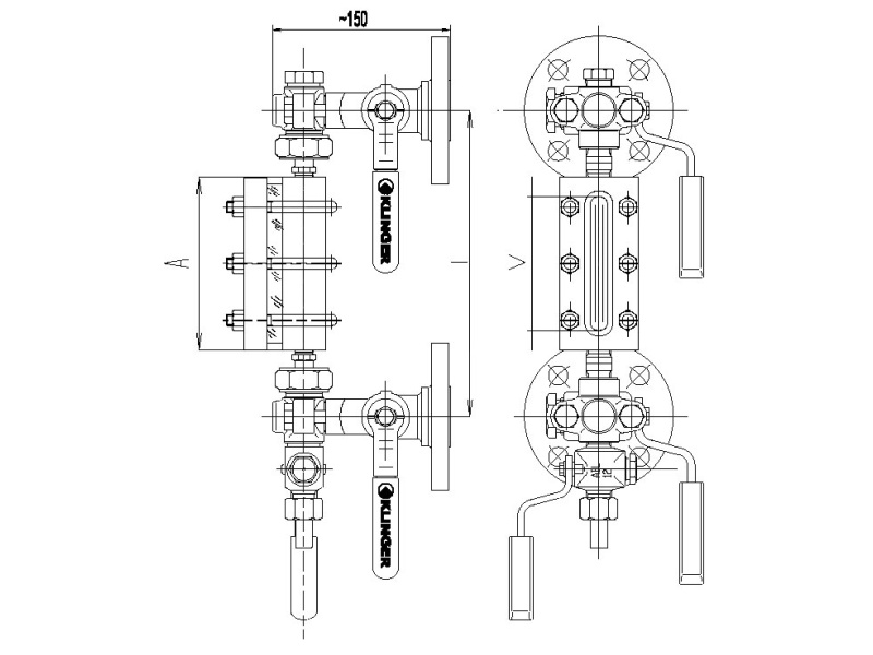 Reflex Level Gauge Section To Suit 12" Centres