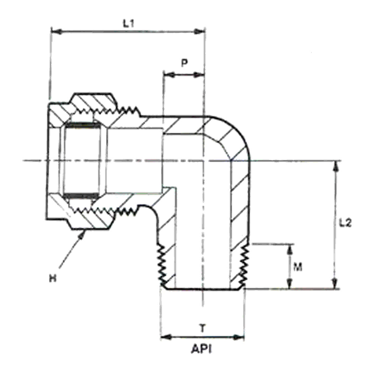 3/8" OD x 1/4" Male Stud Elbow