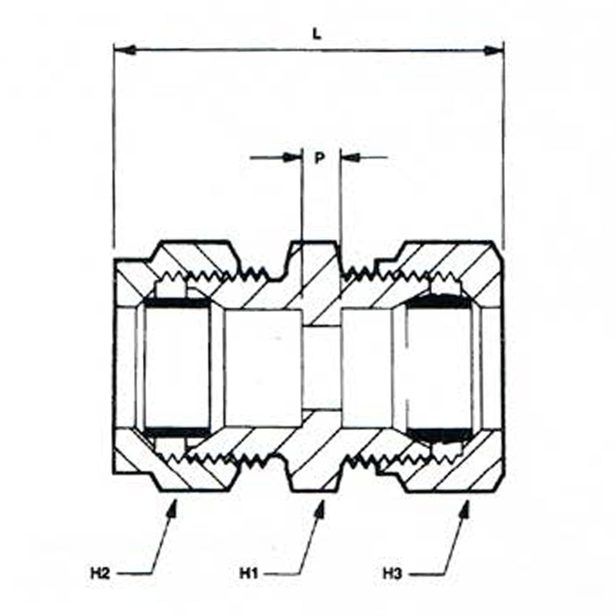 10mm OD Equal Compression Fitting