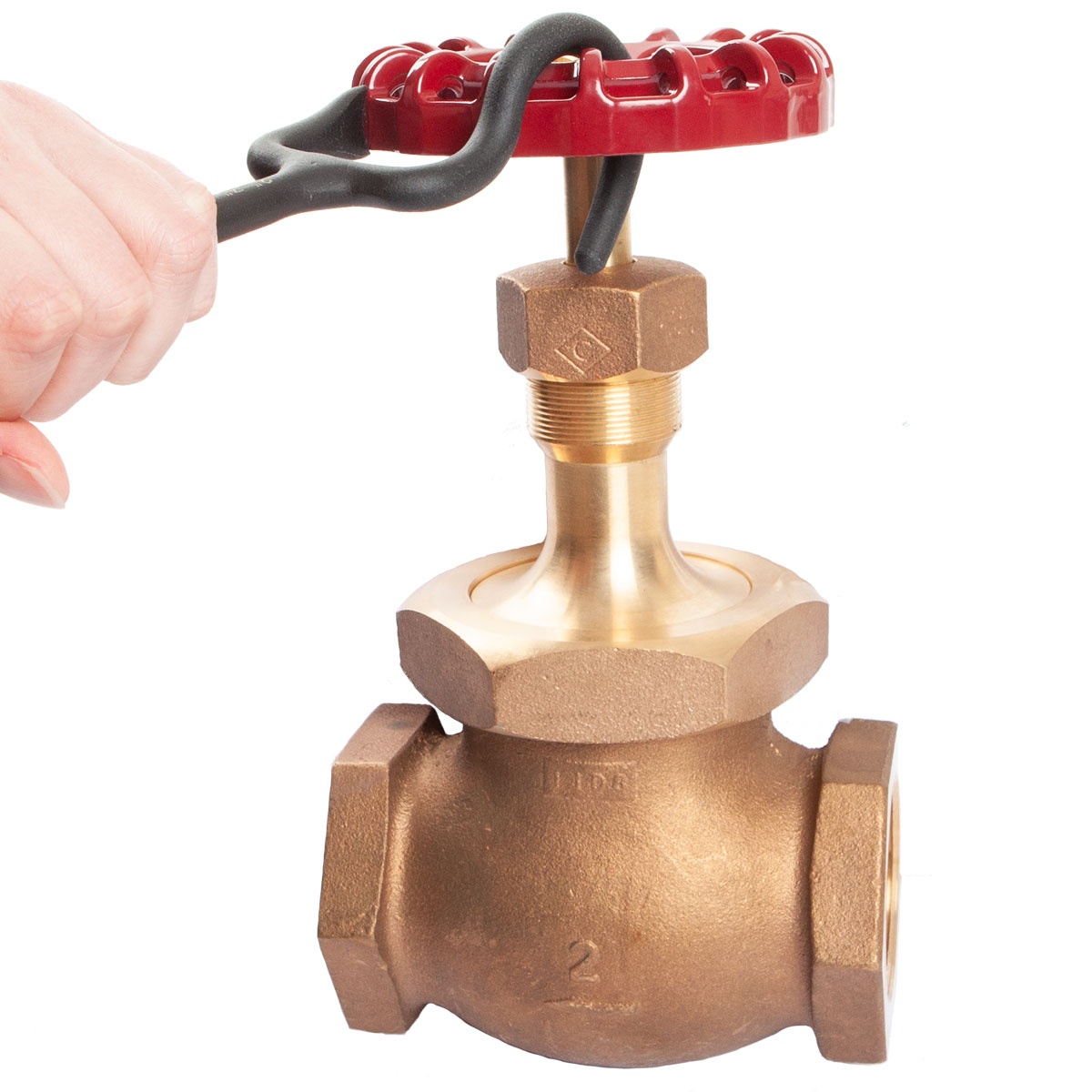 7" Red Grip Forged Valve Wheel Key